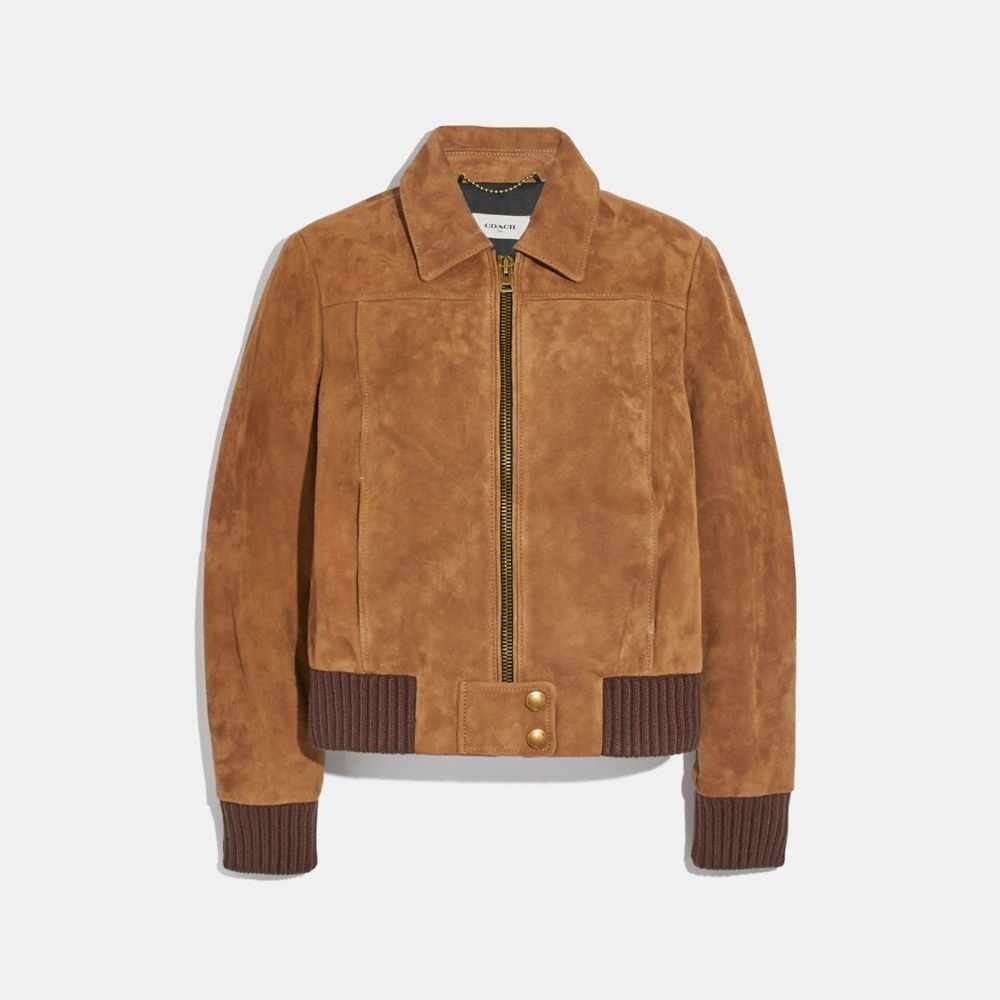 Suede Bomber Jacket | COACH®