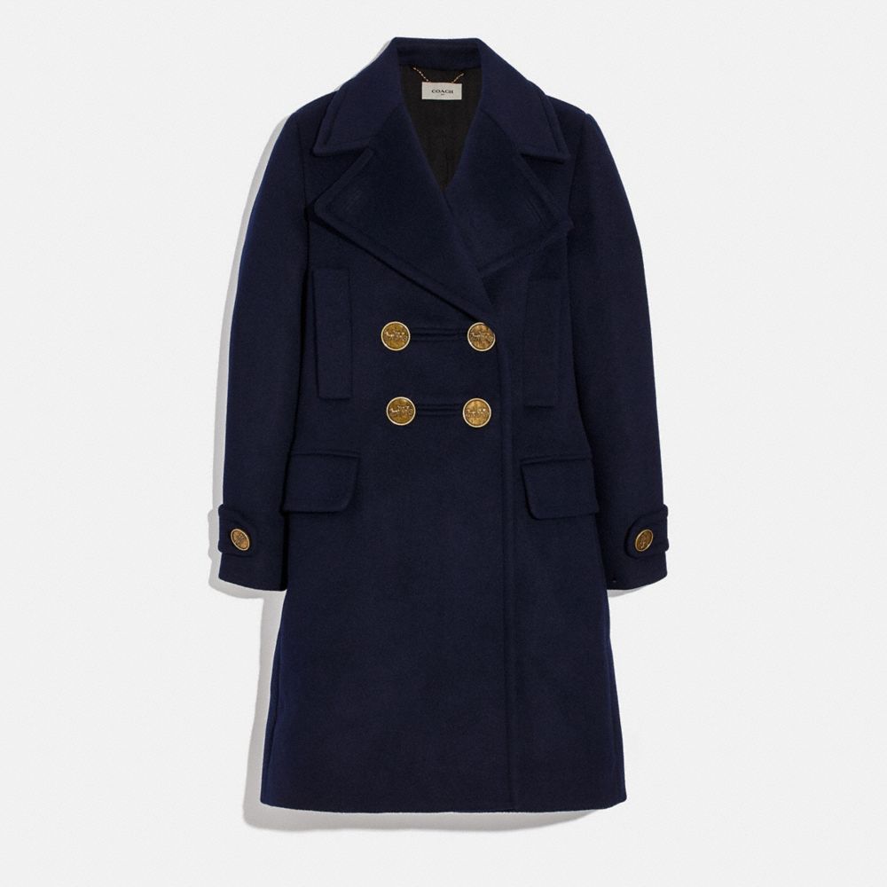 COACH®: Double Breasted Coat