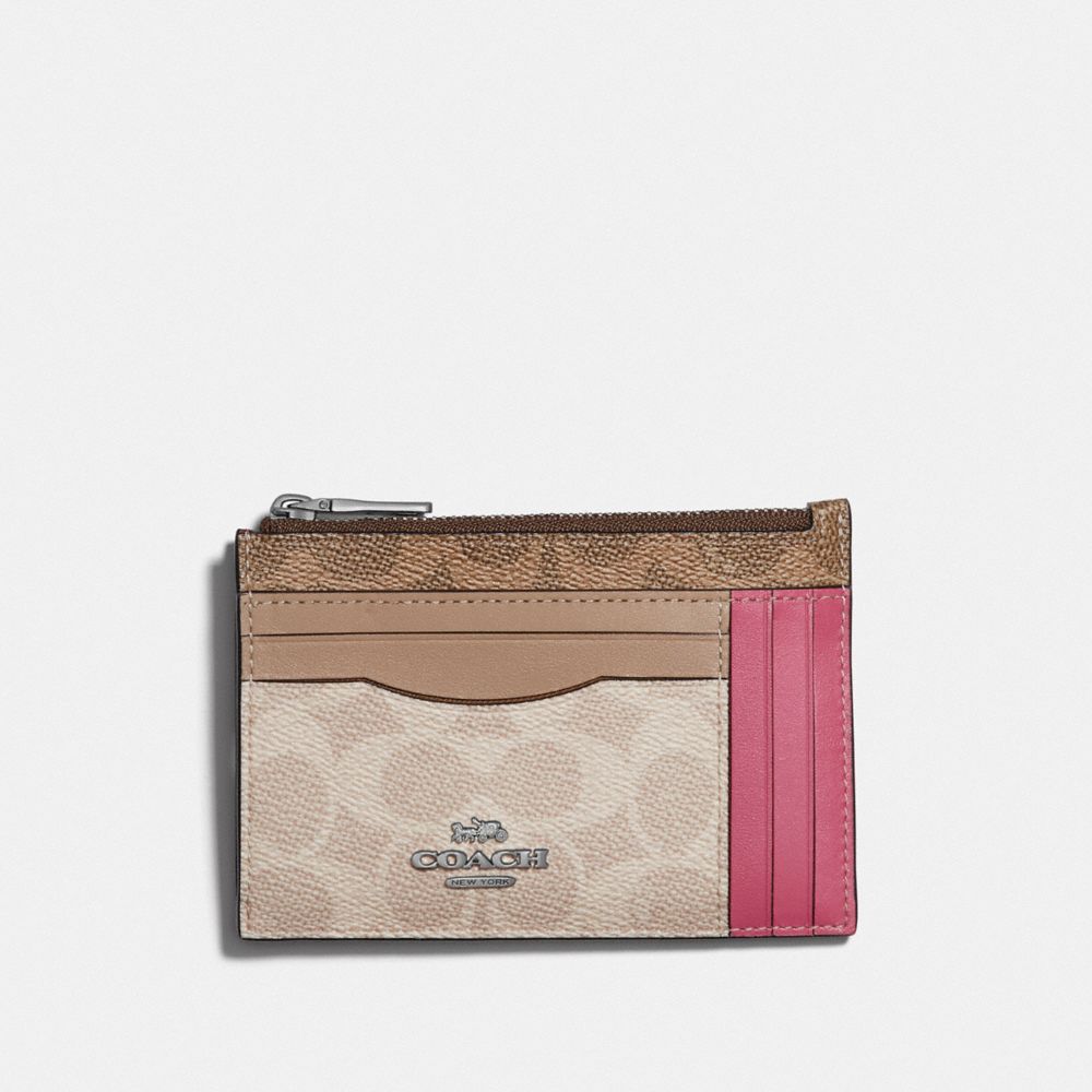 Large Card Case In Blocked Signature Canvas | COACH®