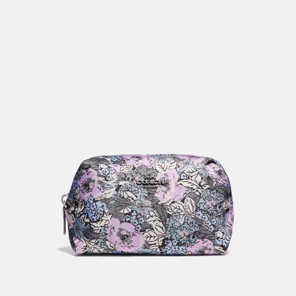 COACH® | Small Boxy Cosmetic Case With Heritage Floral Print