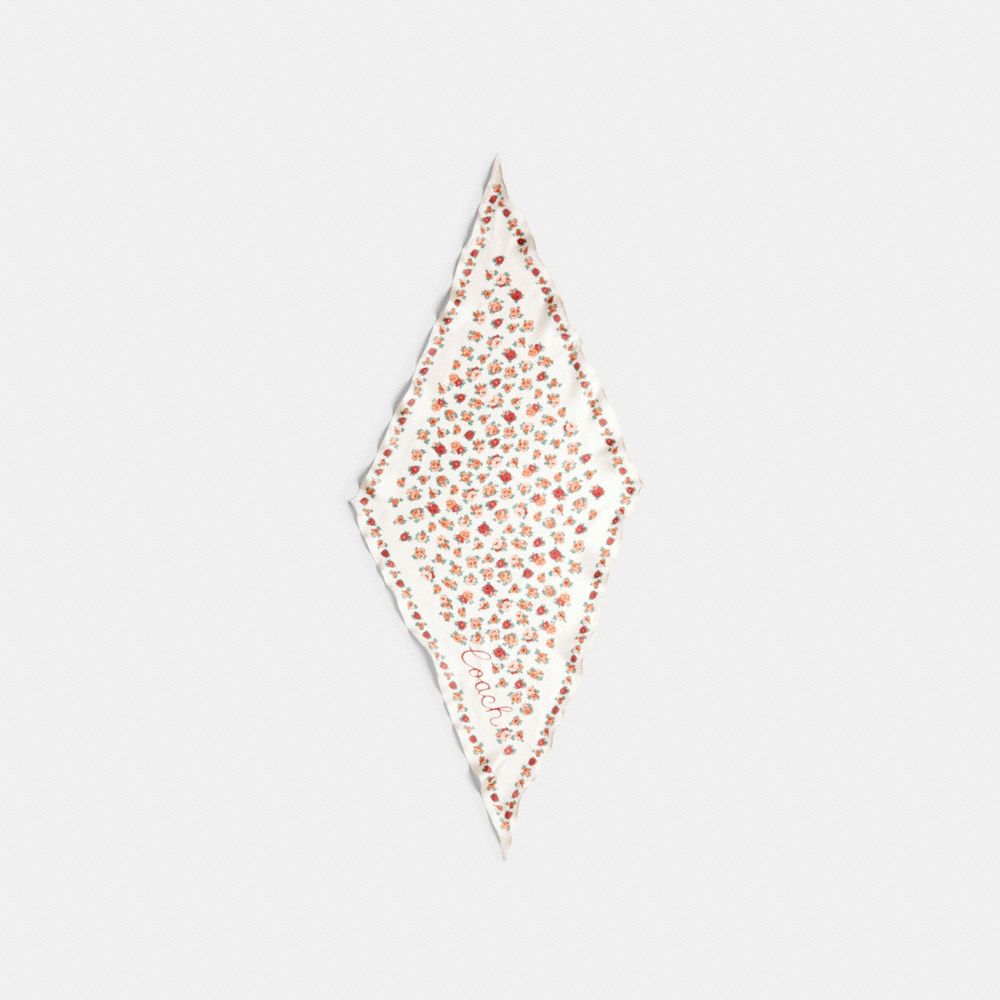 COACH® Outlet | Essential Tea Rose Silk Diamond Scarf