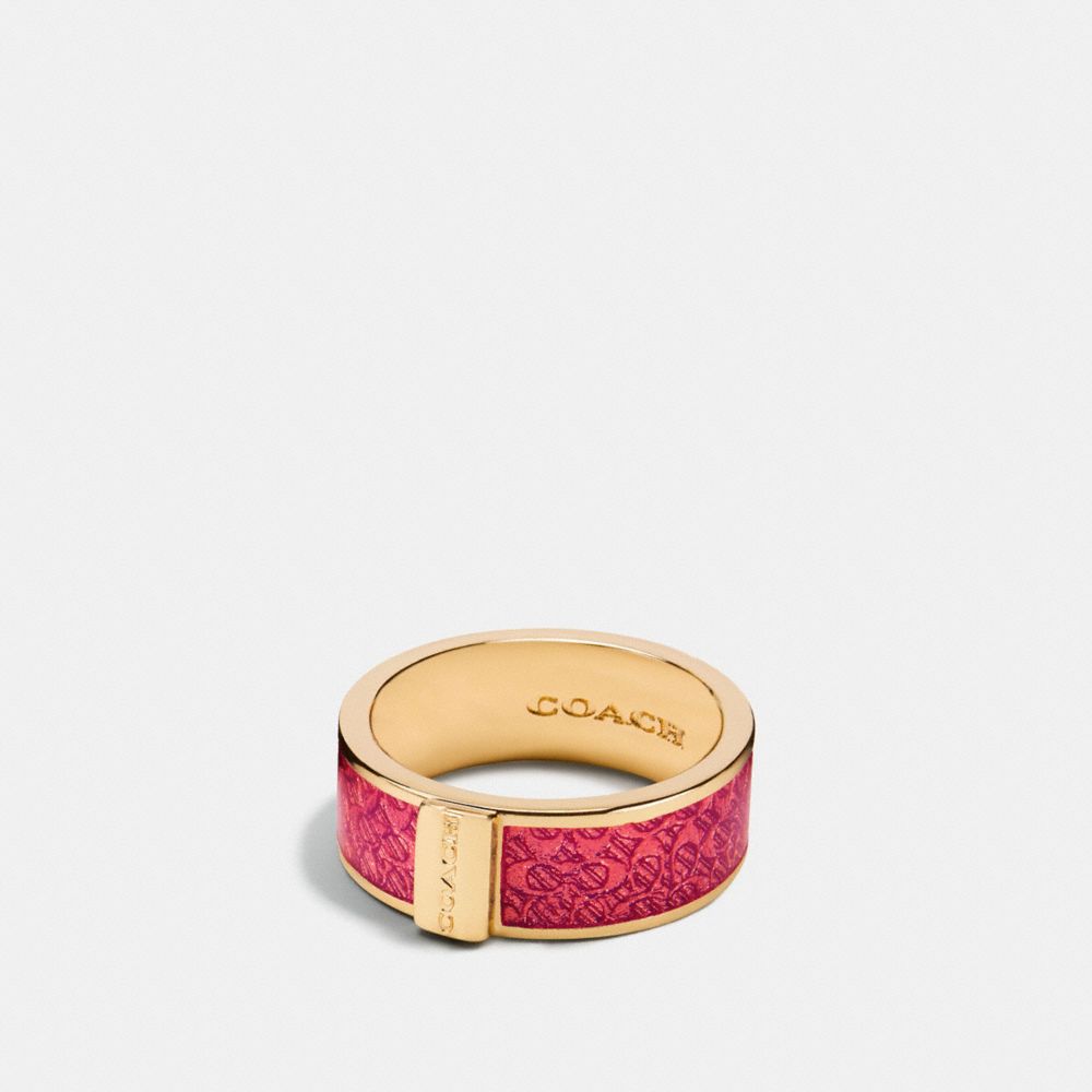 Enamel Signature Ring | COACH®