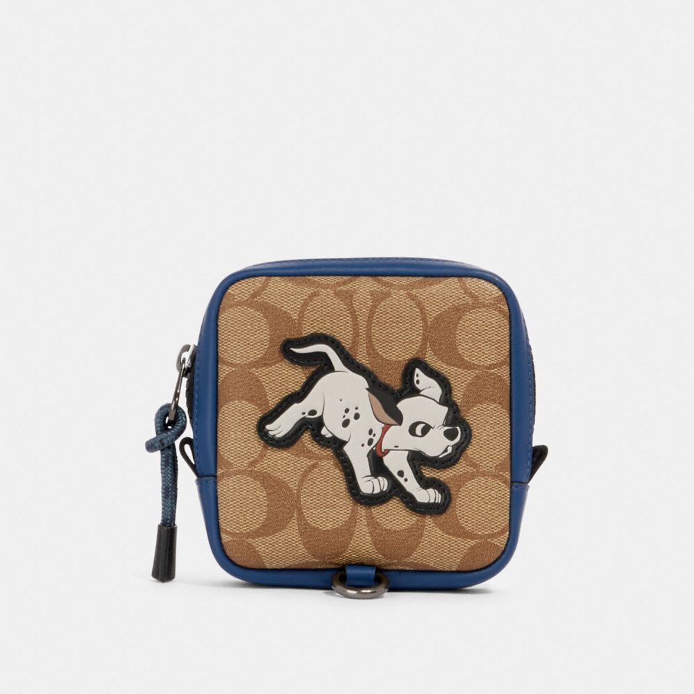 COACH® Outlet | Disney X Coach Square Hybrid Pouch In Signature Canvas ...