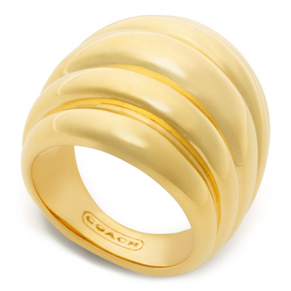 Ribbed Domed Ring | COACH®