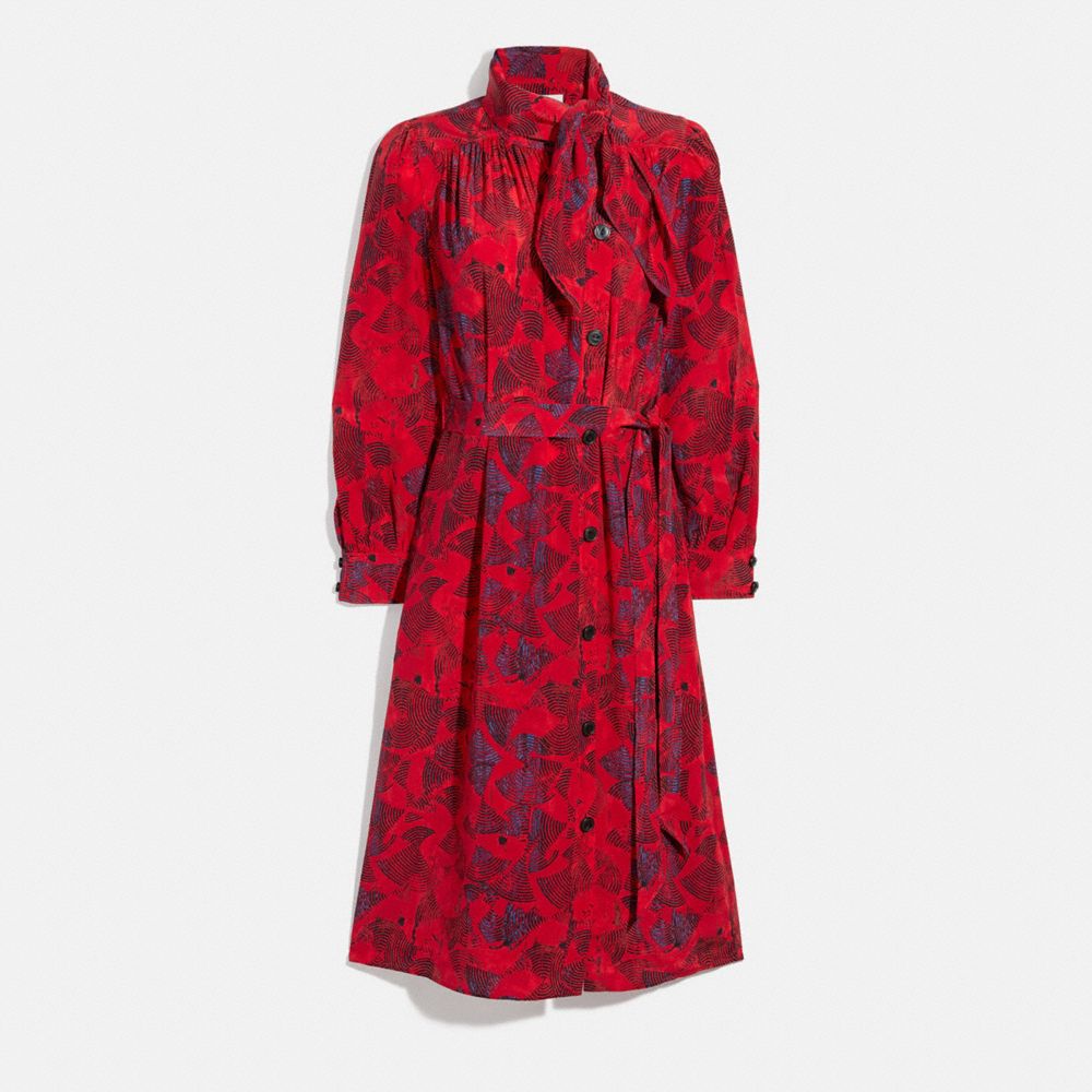 New Wave Fan Dress With Tie | COACH®