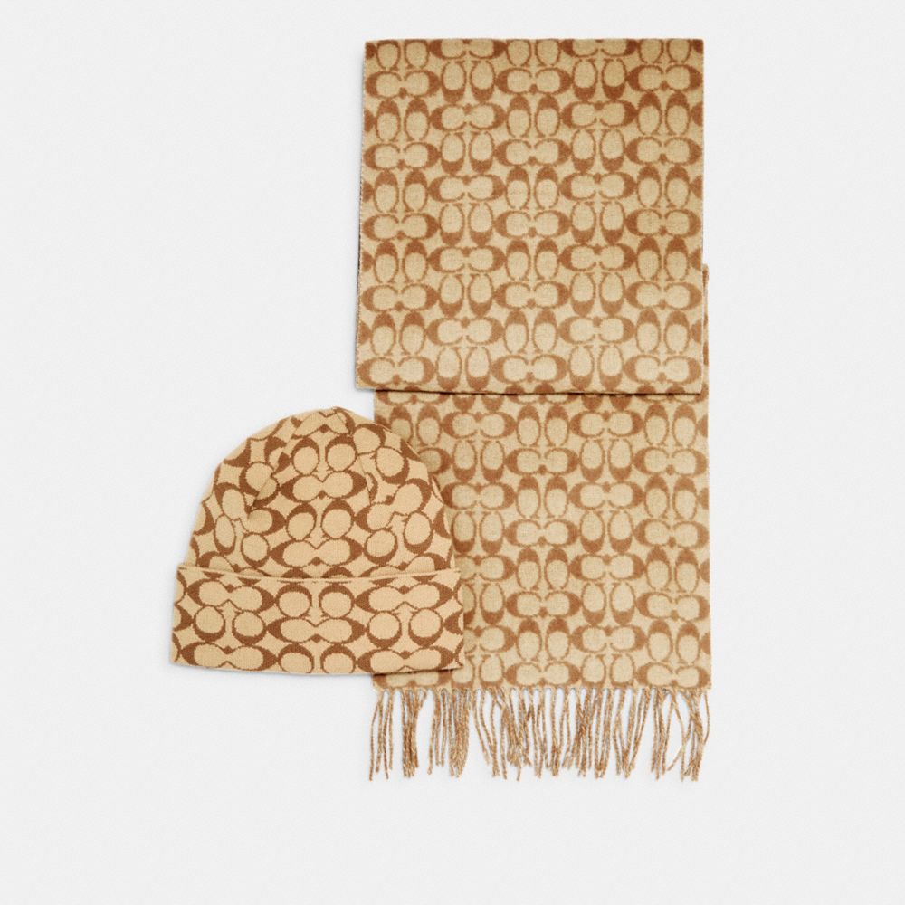 COACH® Outlet | Signature Scarf And Hat Set