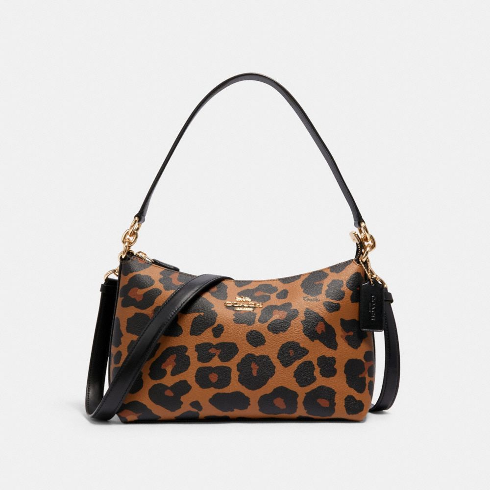 COACH® Outlet | Lewis Shoulder Bag With Leopard Print