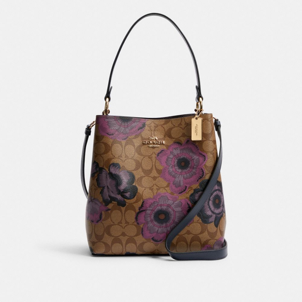 COACH® Outlet | Town Bucket Bag In Signature Canvas With Kaffe Fassett ...