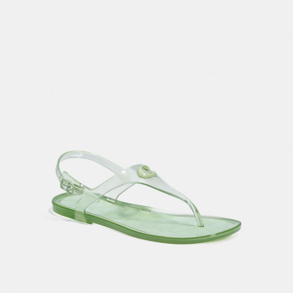 Coach Outlet Natalee Jelly Sandal In Green | ModeSens
