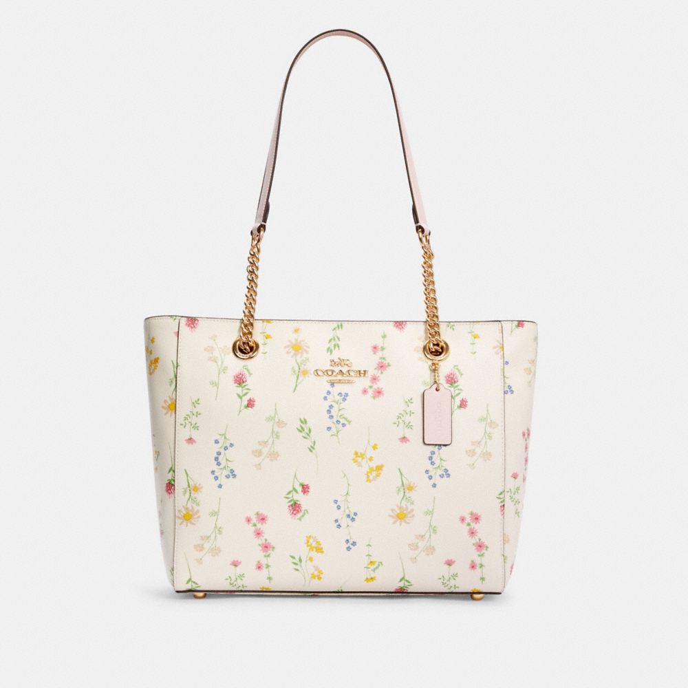 COACH® Outlet | Marlie Tote With Spaced Wildflower Print