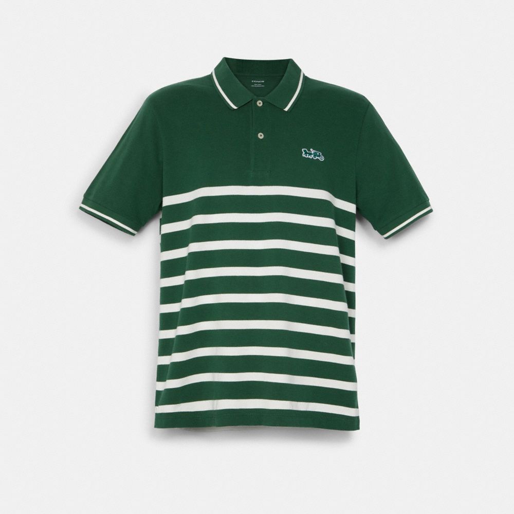 COACH® Outlet | Striped Pique Polo