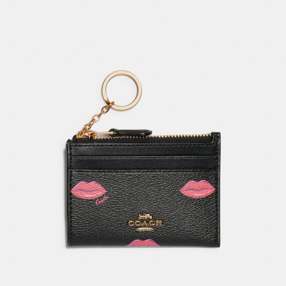 COACH® Outlet | Mini Skinny Id Case With Lips Print