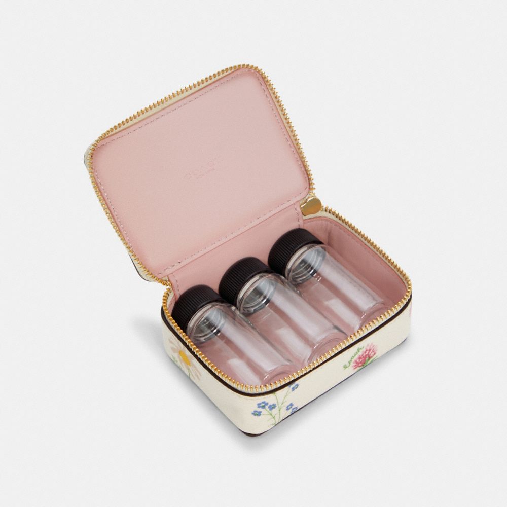 COACH® Outlet | Triple Pill Box With Spaced Wildflower Print