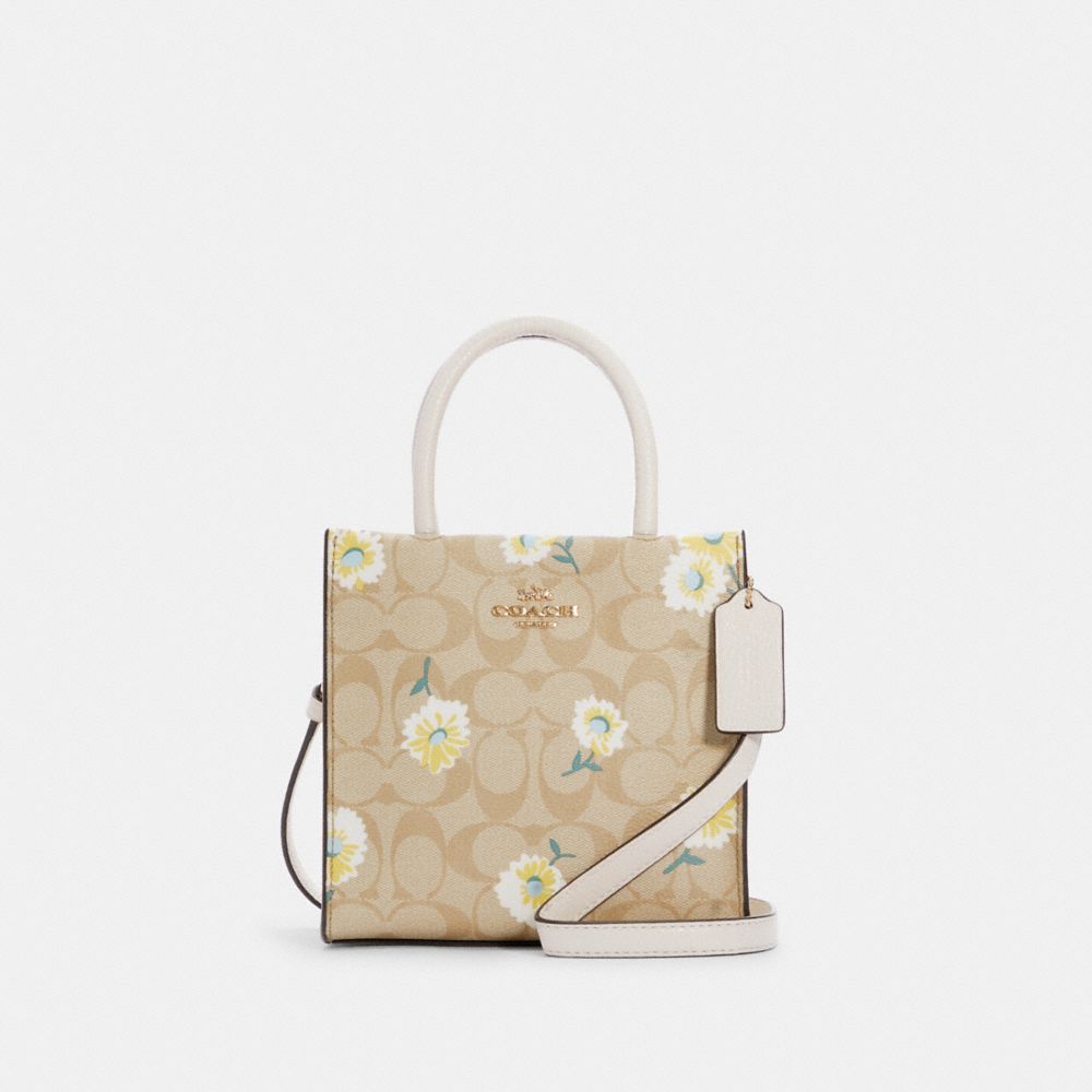 COACH® Outlet | Mini Cally Crossbody In Signature Canvas With Daisy Print