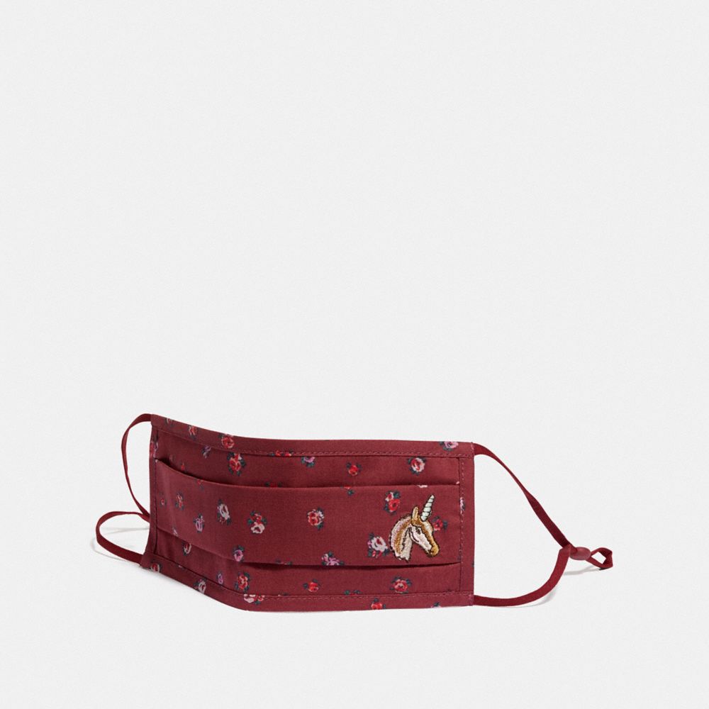 COACH® | Uni Face Mask With Mini Vintage Rose Print