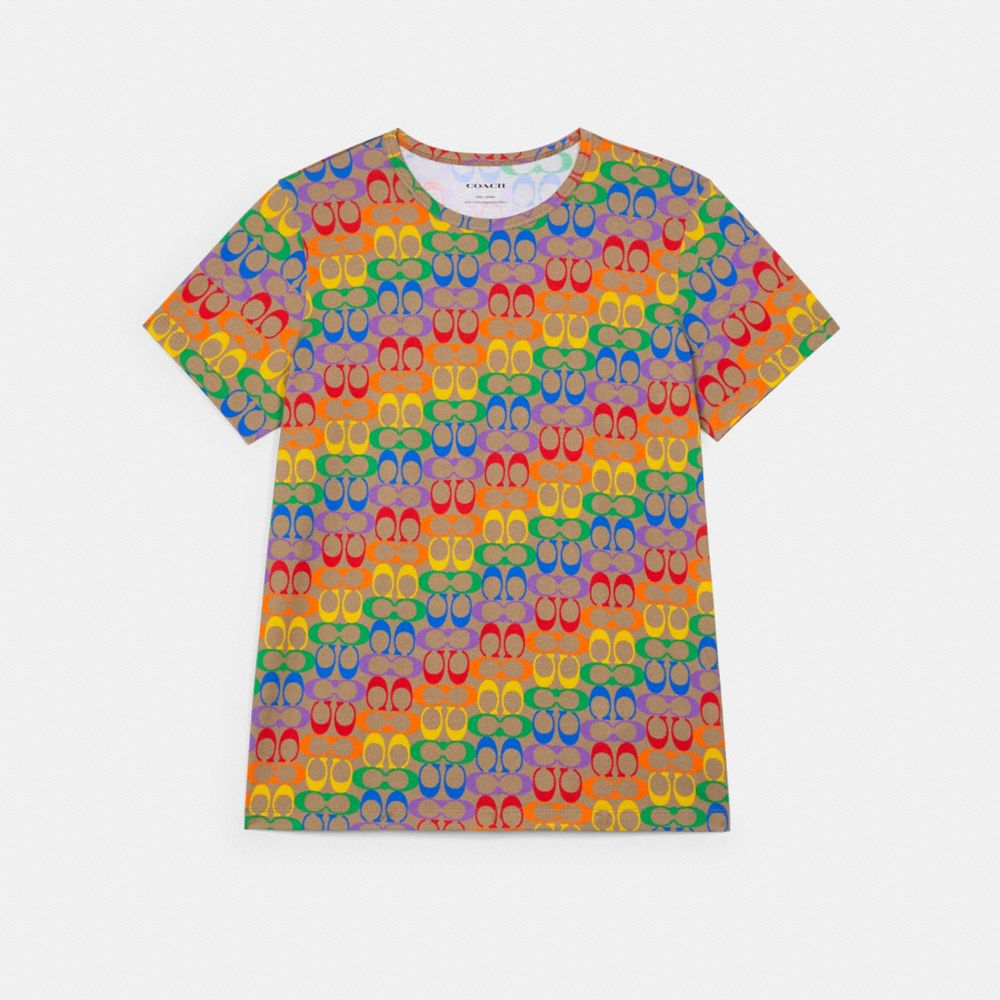 COACH® Outlet | Rainbow Signature T Shirt