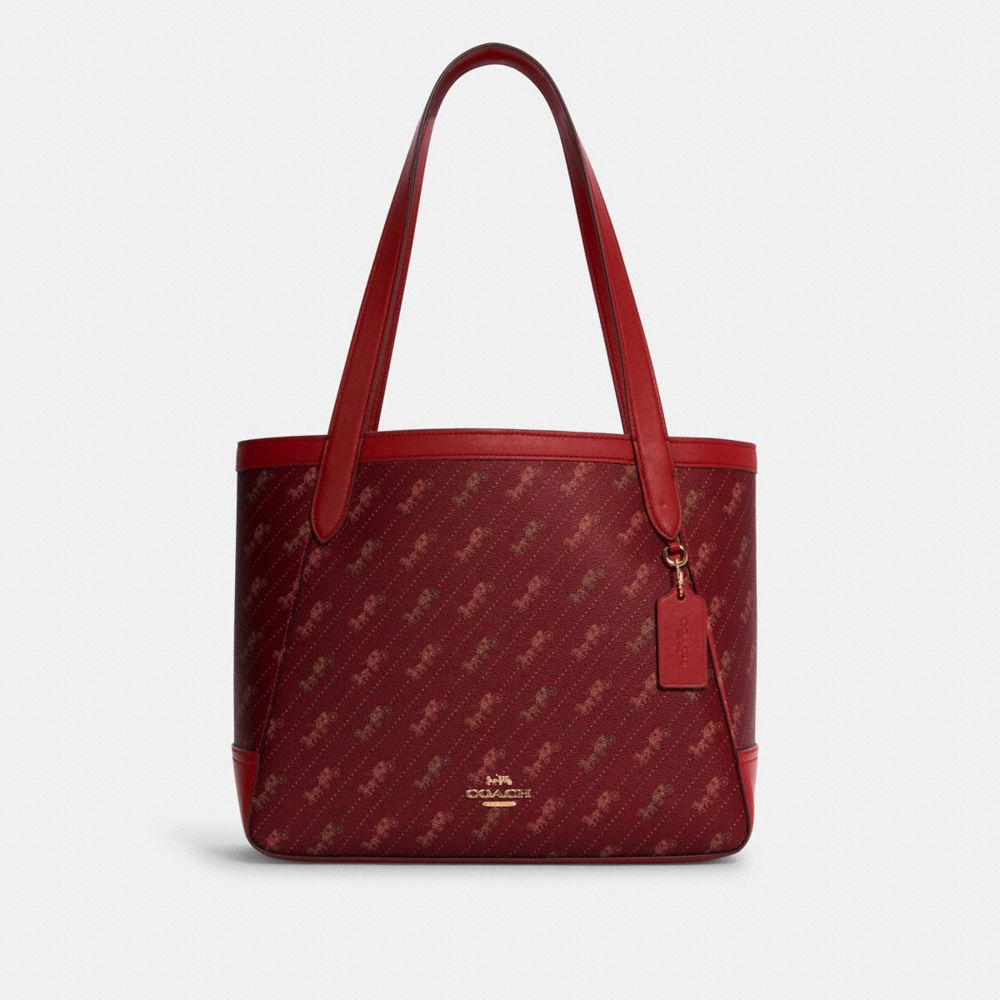 COACH® Outlet | Horse And Carriage Tote With Horse And Carriage Dot Print