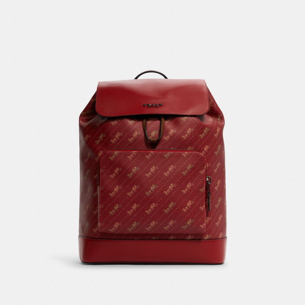 COACH® Outlet | Turner Backpack With Horse And Carriage Dot Print