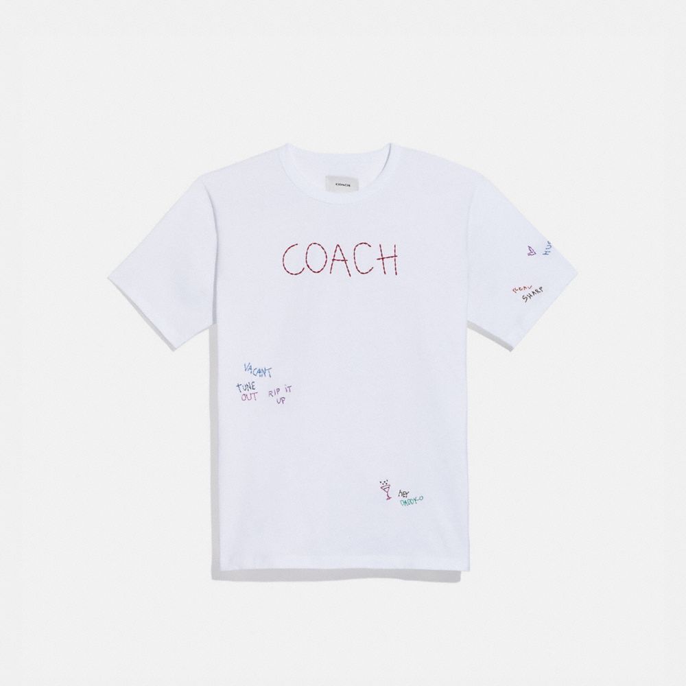 Signature Hand Drawing T Shirt | COACH®