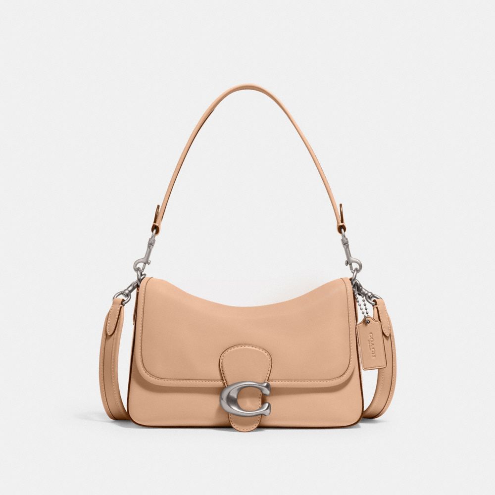 Coach Soft Tabby Shoulder Bag In Silver/buff | ModeSens
