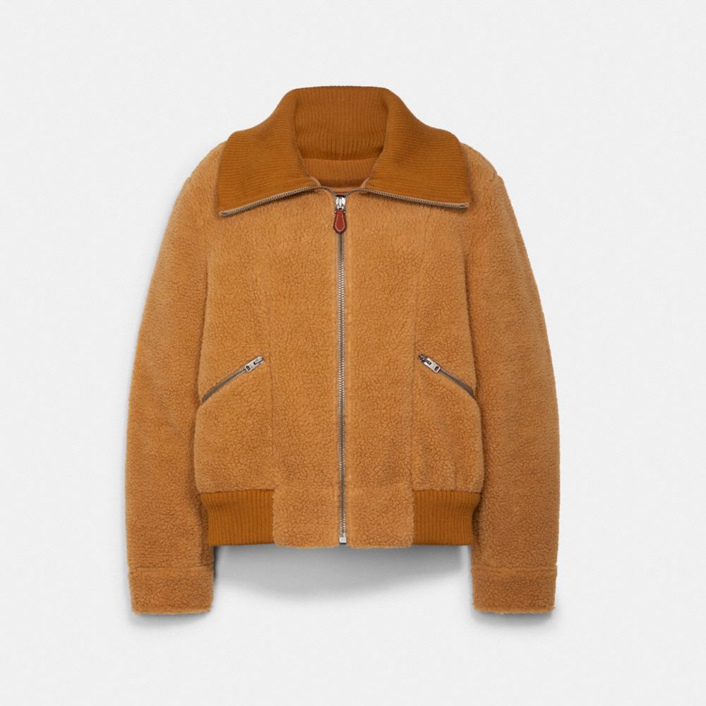 COACH® Outlet | Sherpa Ribbed Jacket