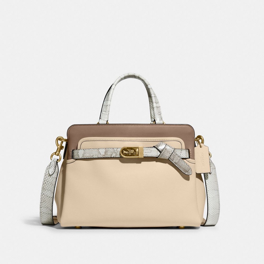 COACH® | Tate Carryall 29 In Colorblock With Snakeskin Detail