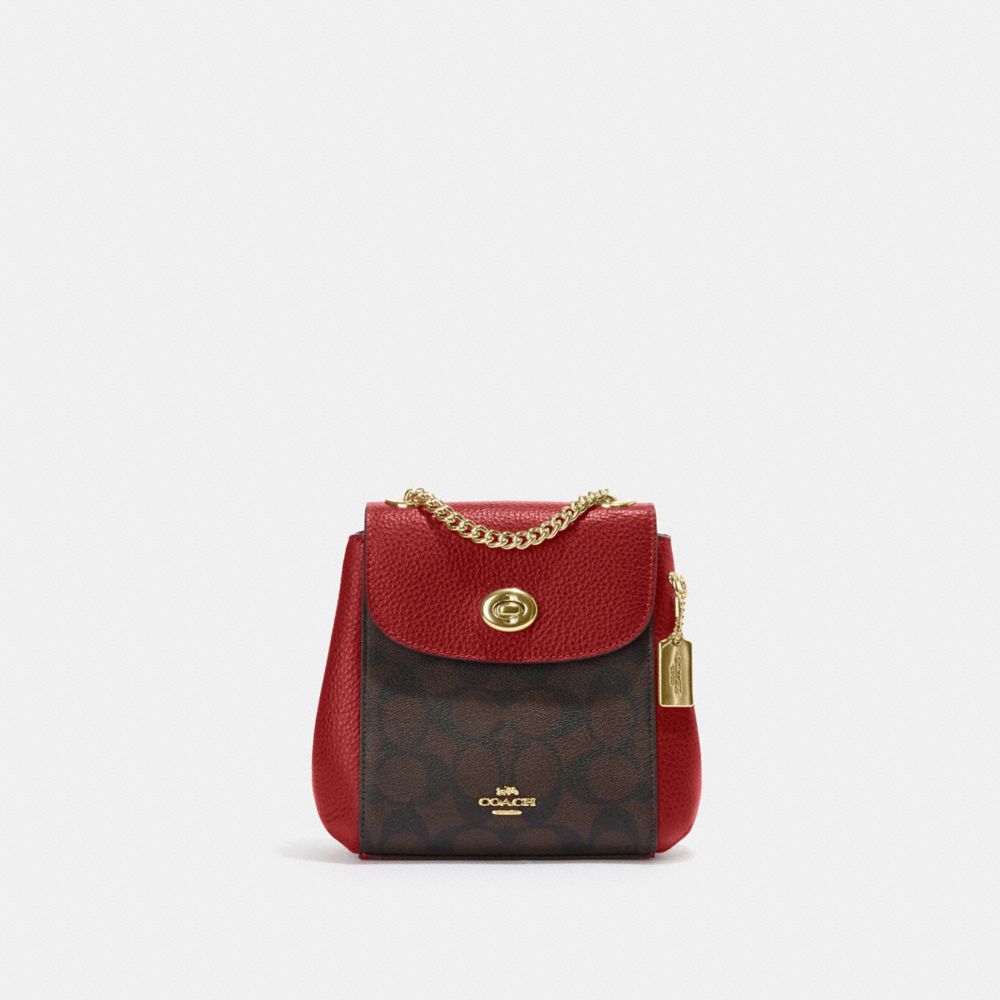 Coach Outlet Convertible Mini Backpack In Signature Canvas In Multi ...