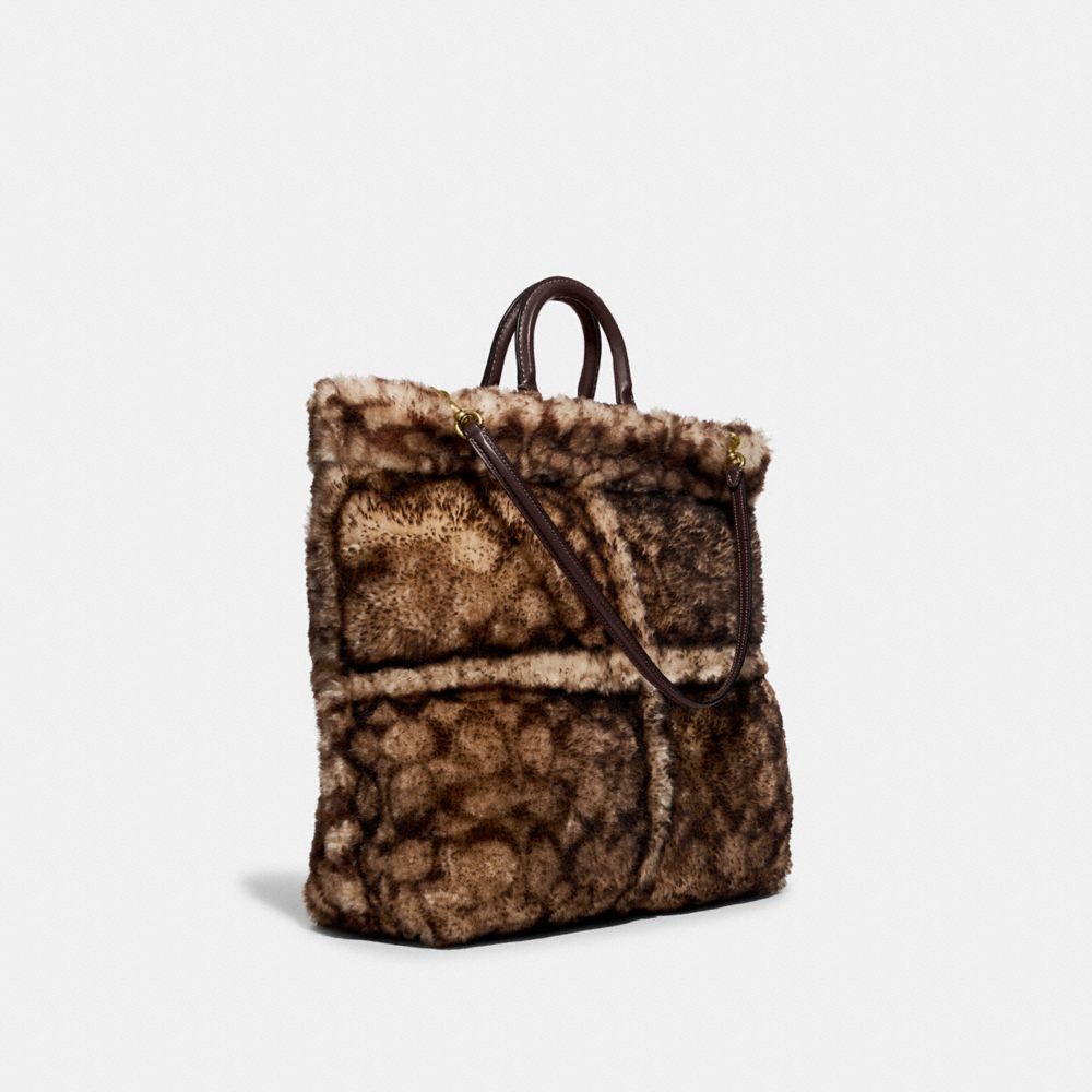 COACH® | Rogue Tote In Signature Shearling