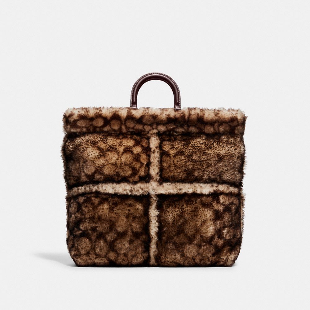COACH® | Rogue Tote In Signature Shearling