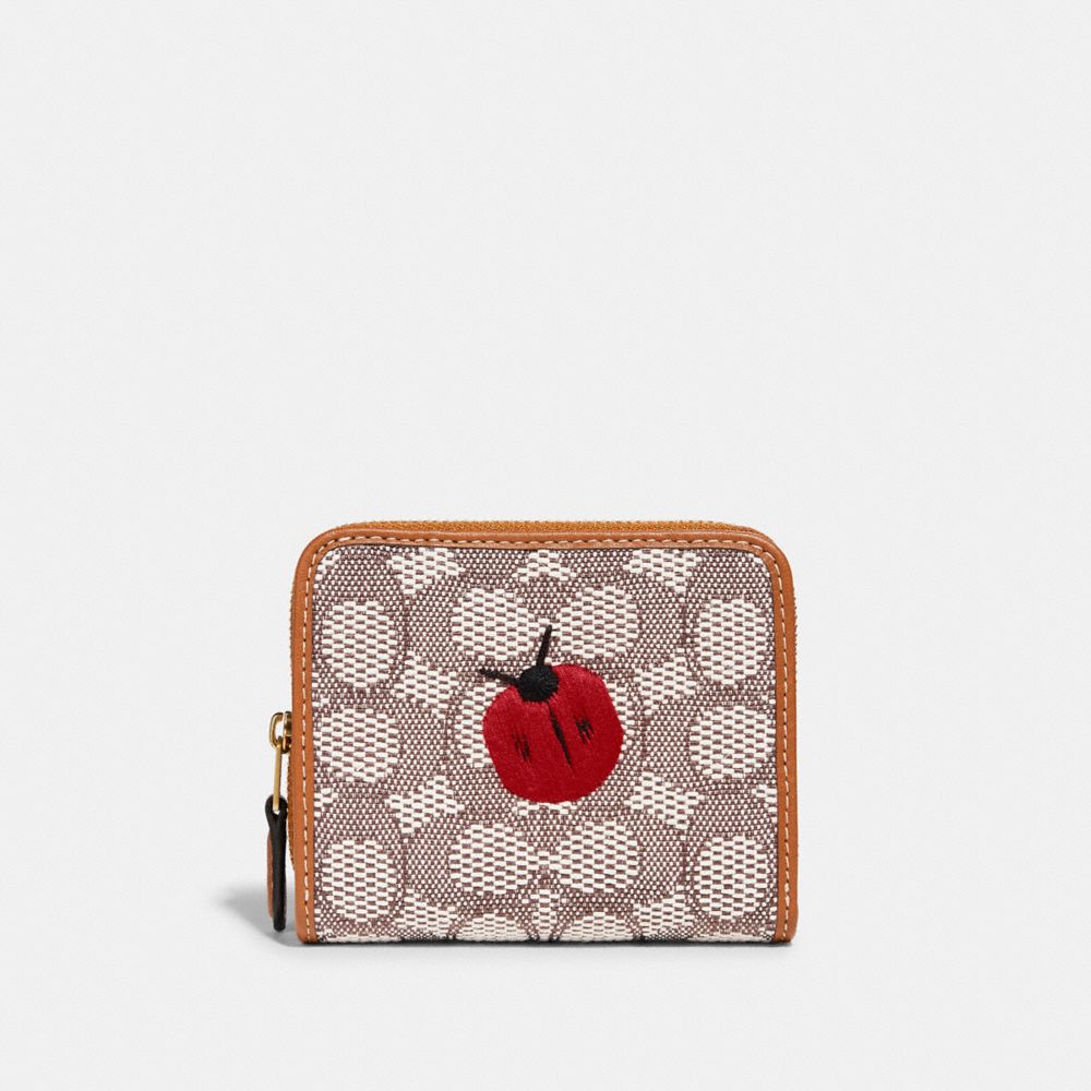 COACH® | Billfold Wallet In Signature Textile Jacquard With Ladybug ...