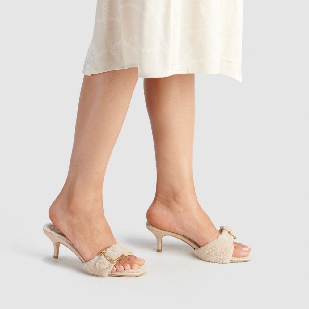 COACH OUTLET® | Shearling Buckle Mule