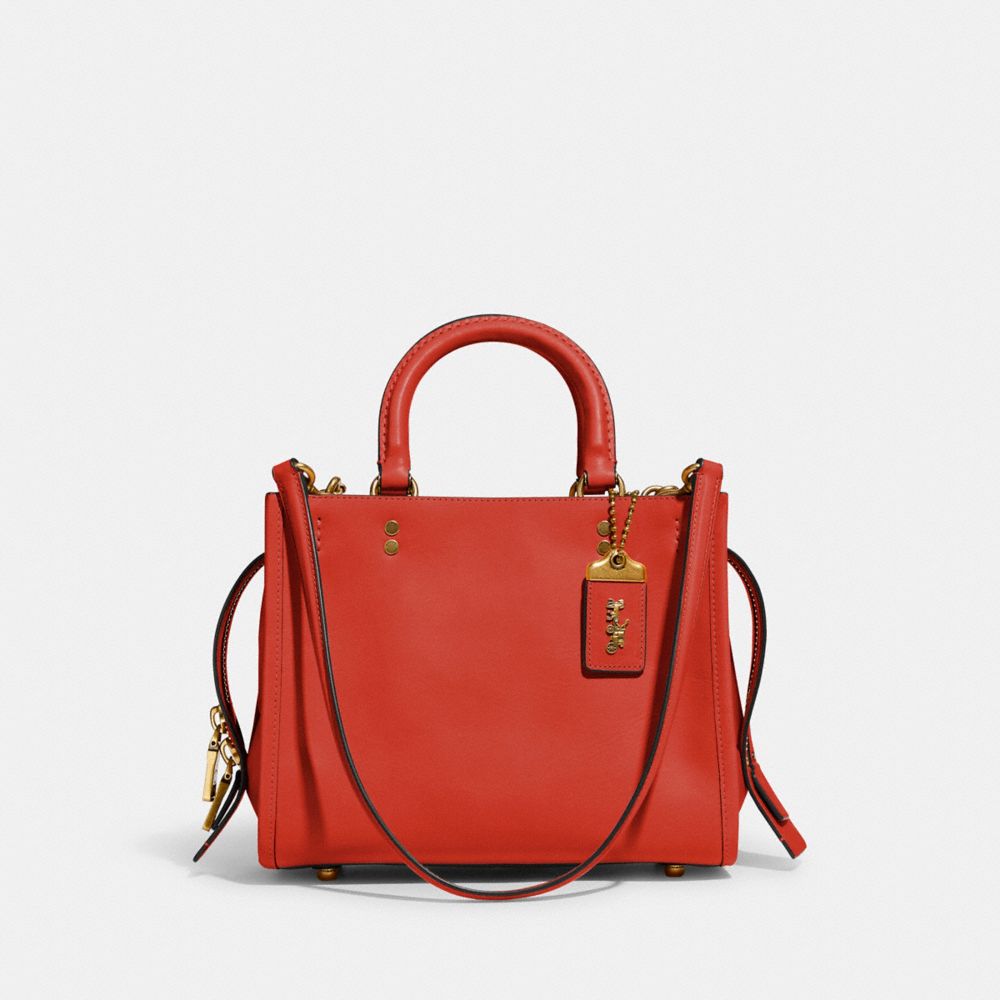 Coach Rogue 25 In Original Natural Leather In Brass/carmine | ModeSens