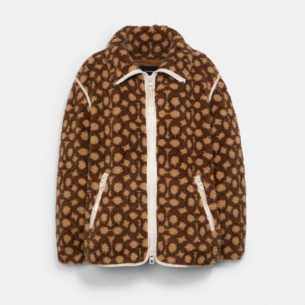 Coach Sherpa Half Zip Jacket Small - munimoro.gob.pe