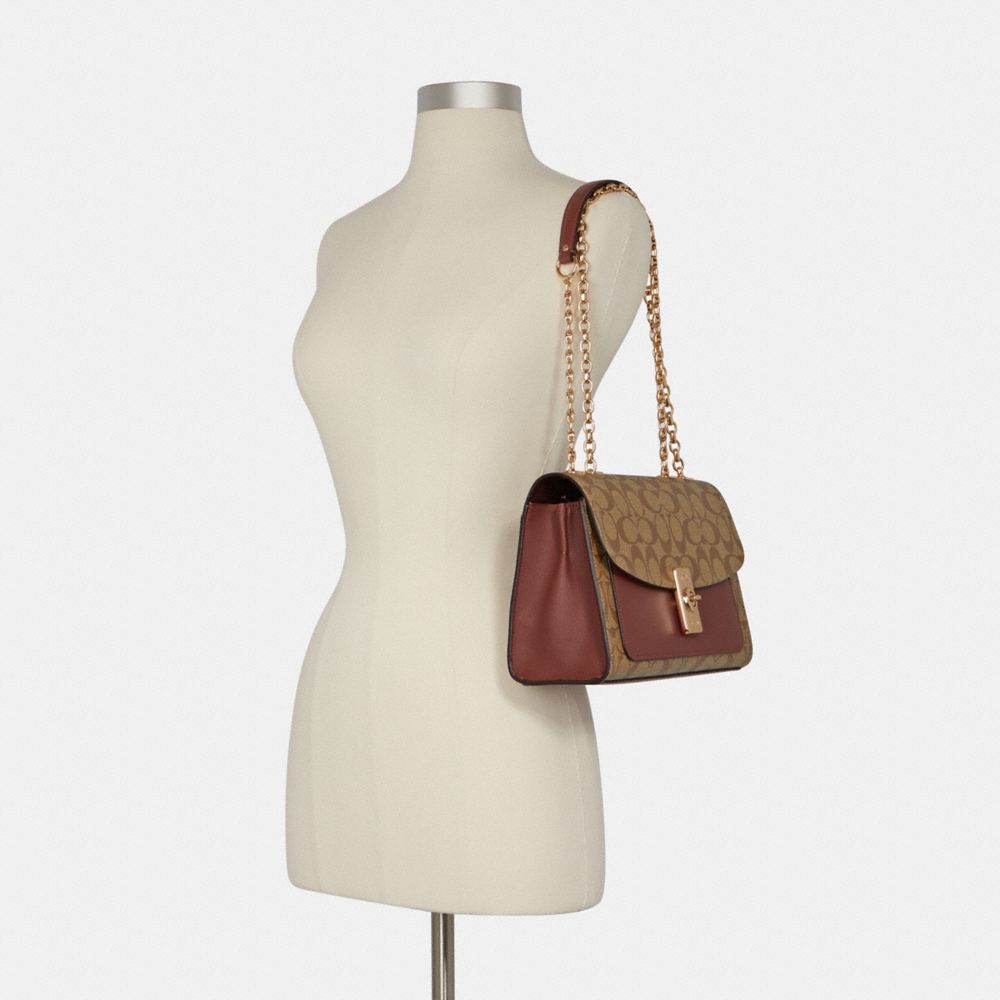 COACH® | Lane Shoulder Bag In Signature Canvas