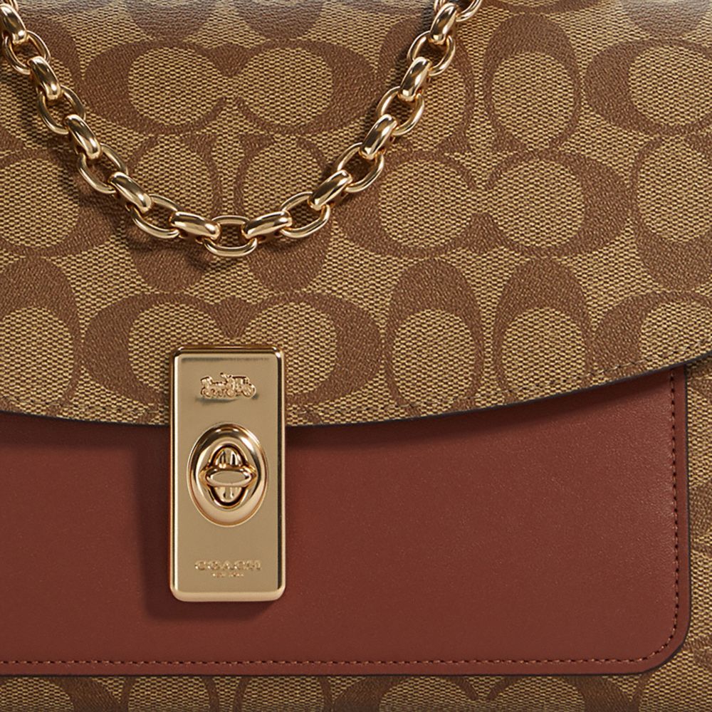COACH® | Lane Shoulder Bag In Signature Canvas