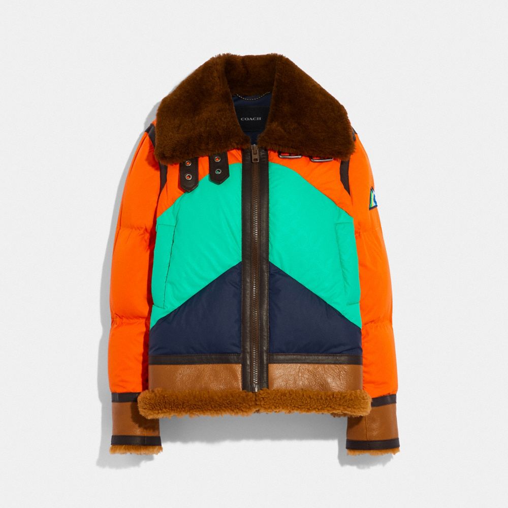 COACH® | Shearling Nylon Aviator