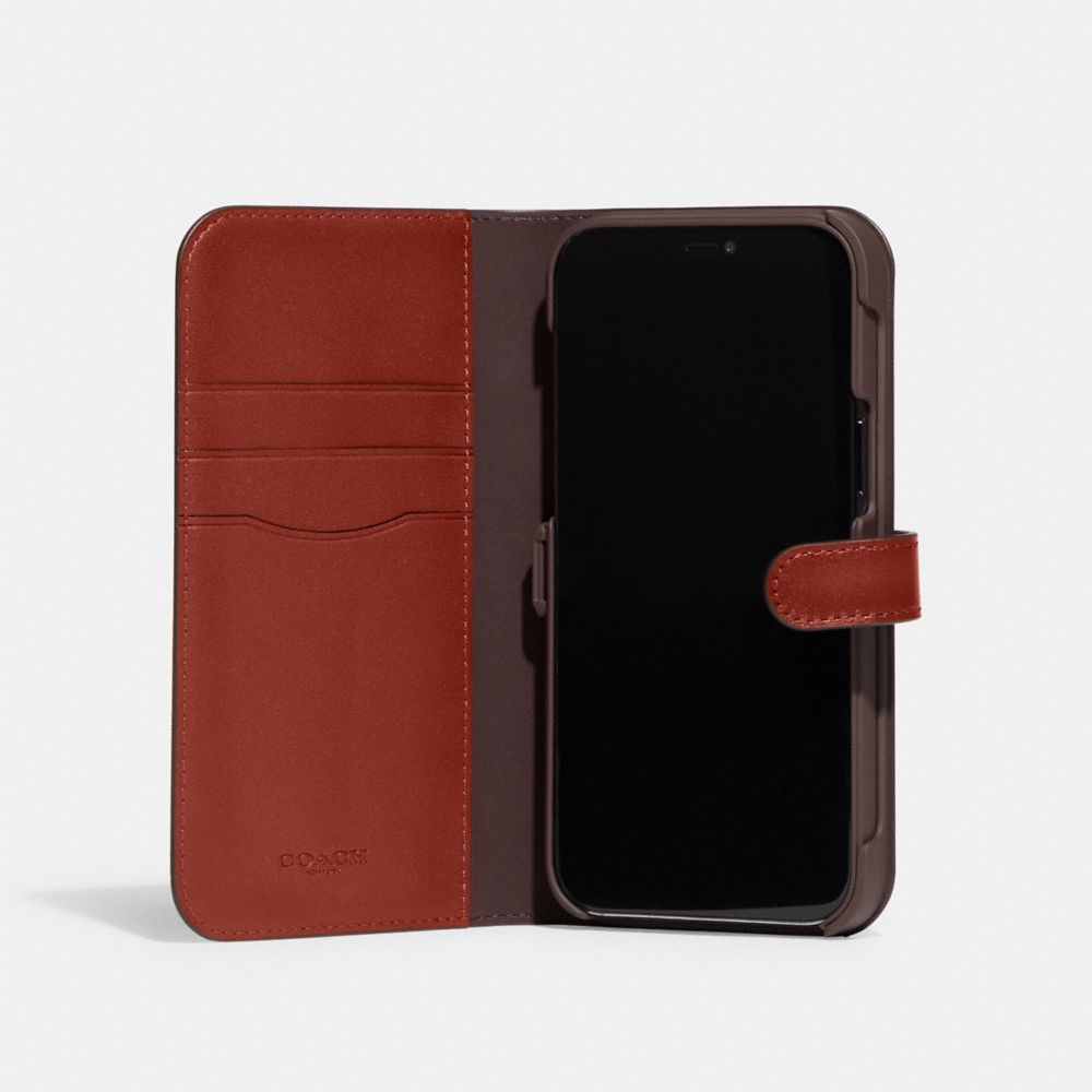 Iphone 13 Pro Max Folio In Signature Canvas | COACH®