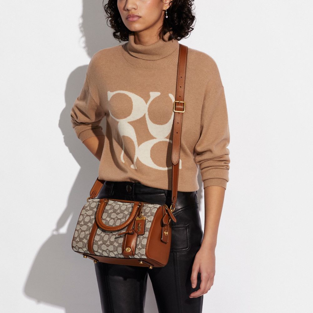Ruby Satchel 25 In Signature Textile Jacquard | COACH®
