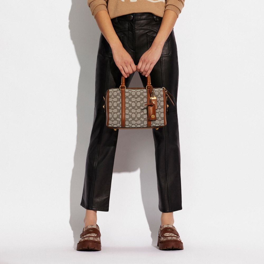 Ruby Satchel 25 In Signature Textile Jacquard | COACH®