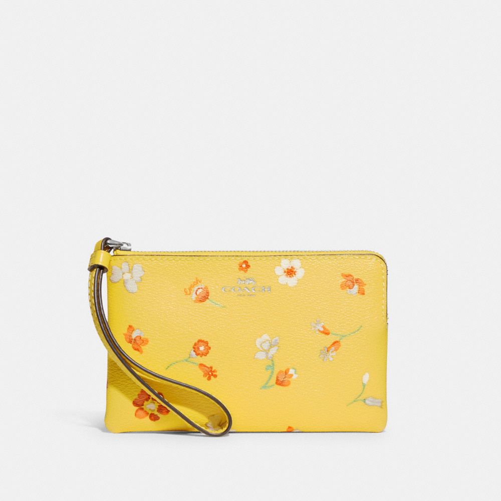 COACH OUTLET® | Corner Zip Wristlet With Mystical Floral Print