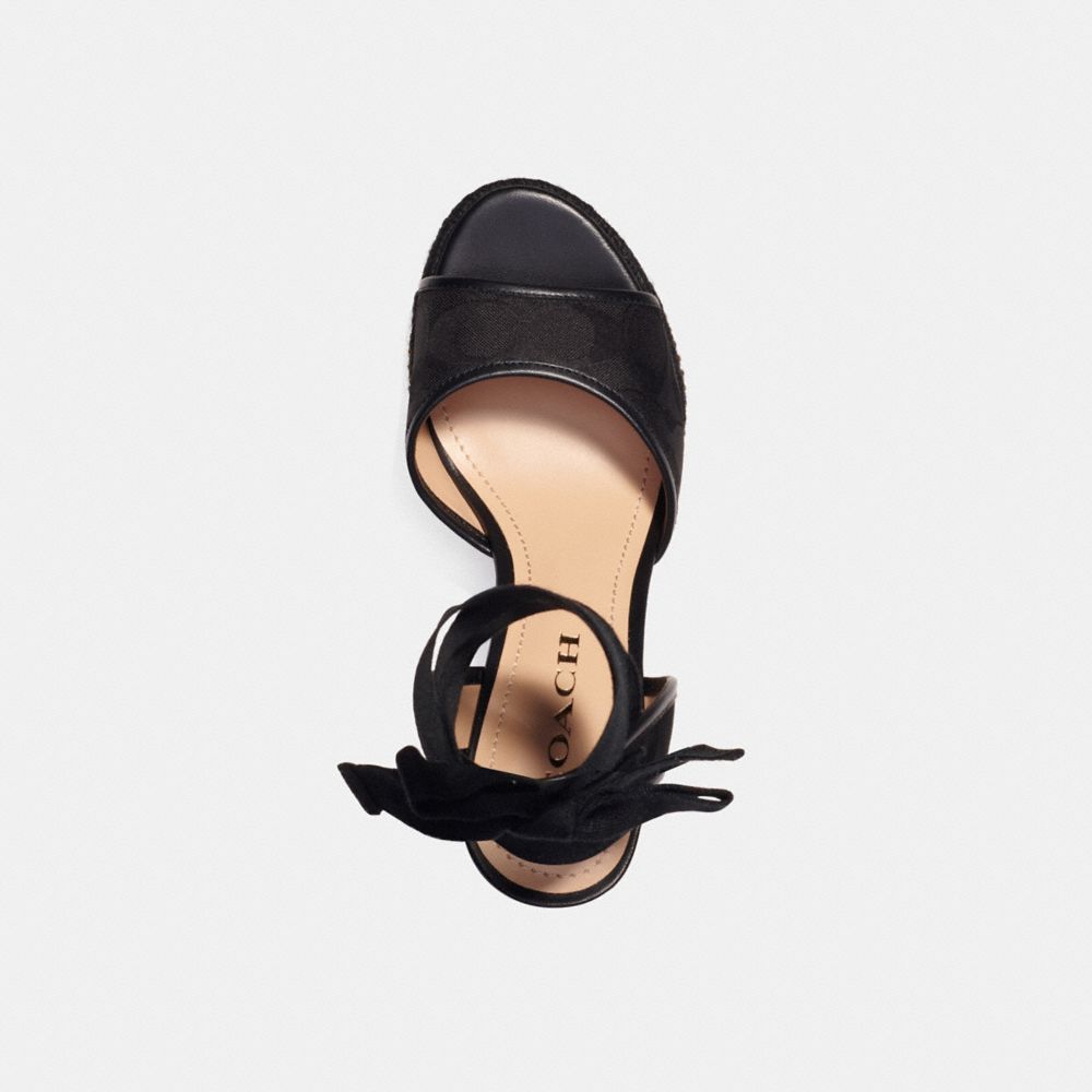 Page Wedge In Recycled Signature Jacquard | COACH®