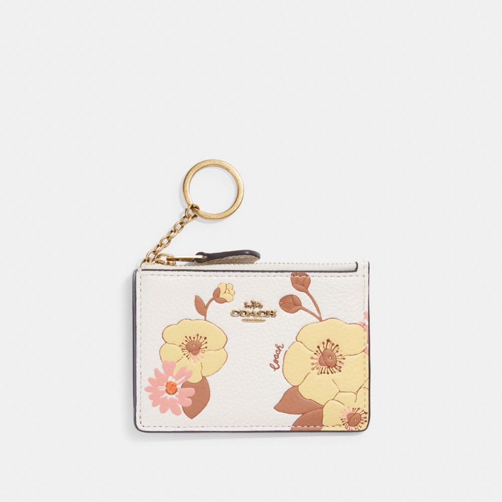 COACH® | Mini Skinny Id Case With Floral Print