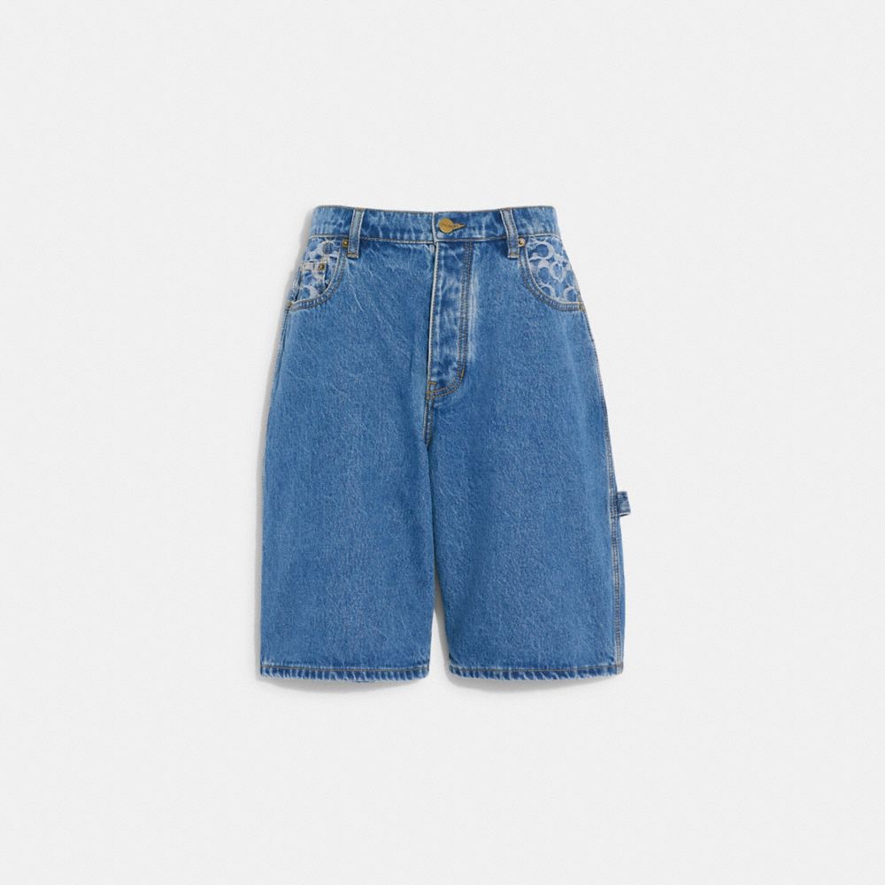 COACH® | Signature Pocket Skater Jean Shorts