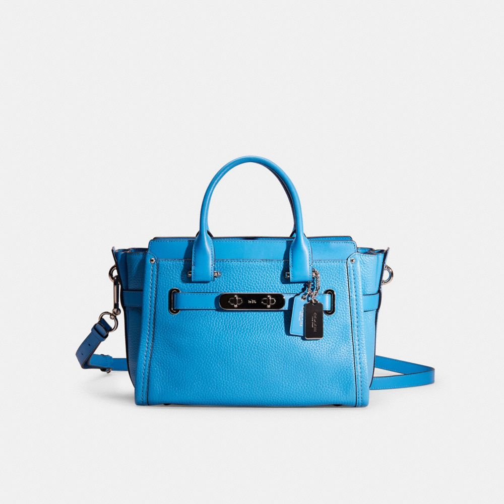 Coach Restored Swagger 27 In Gunmetal/lapis | ModeSens