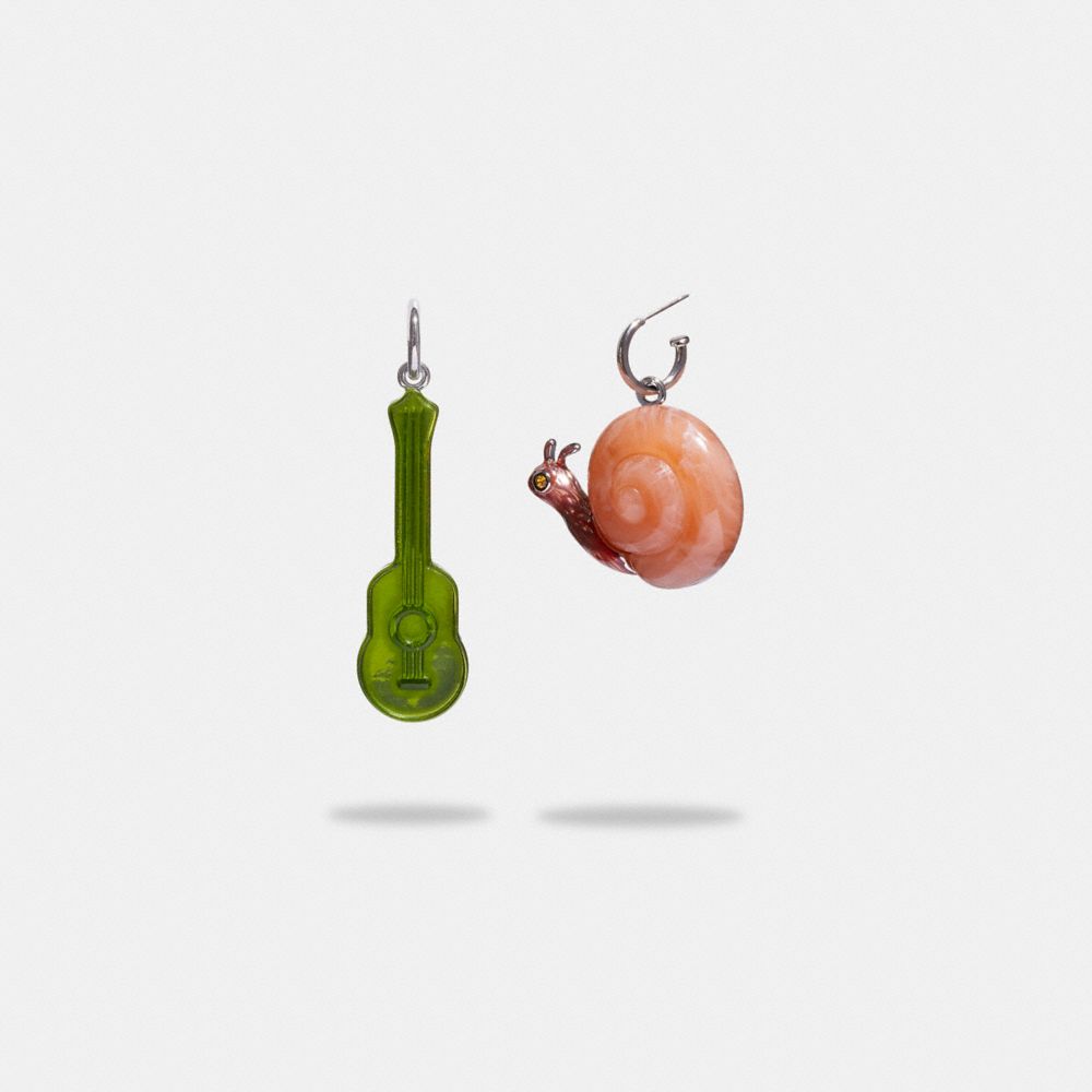 COACH® | Snail Ukulele Mismatch Earrings