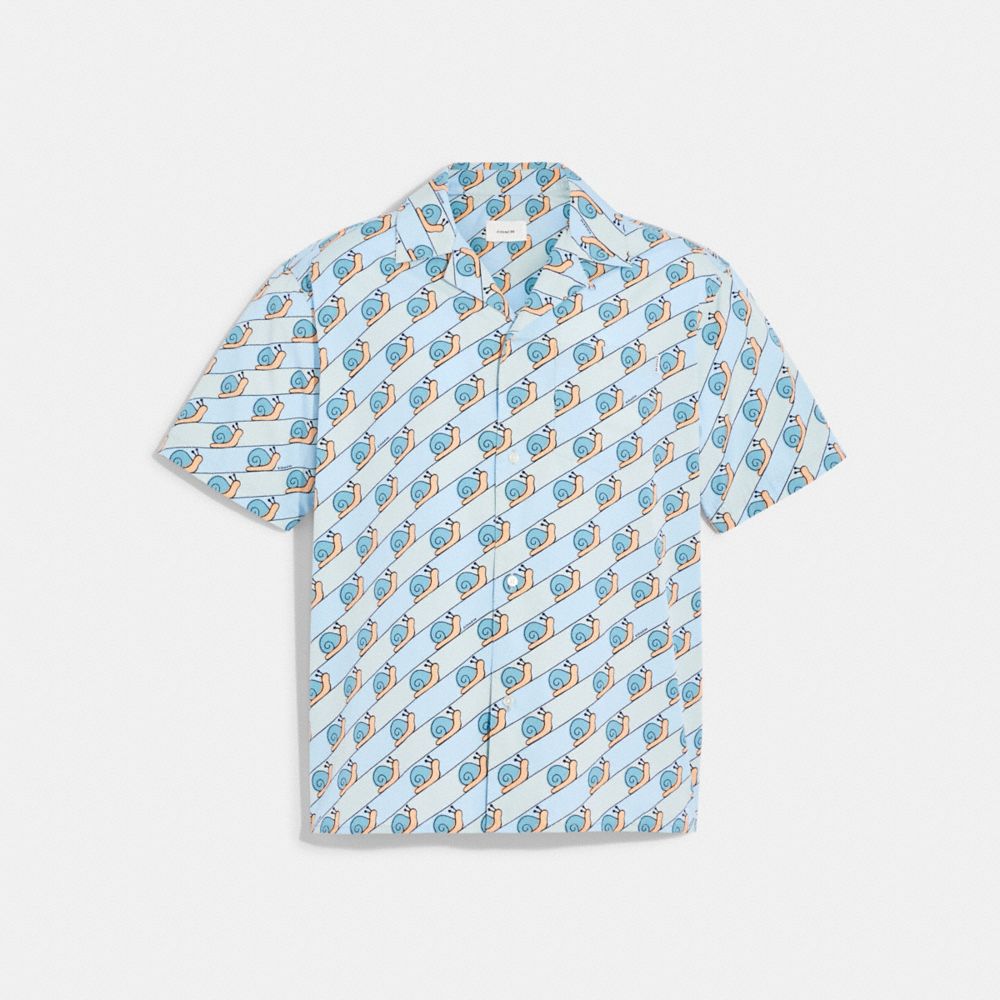 COACH® | Snail Camp T Shirt In Organic Cotton