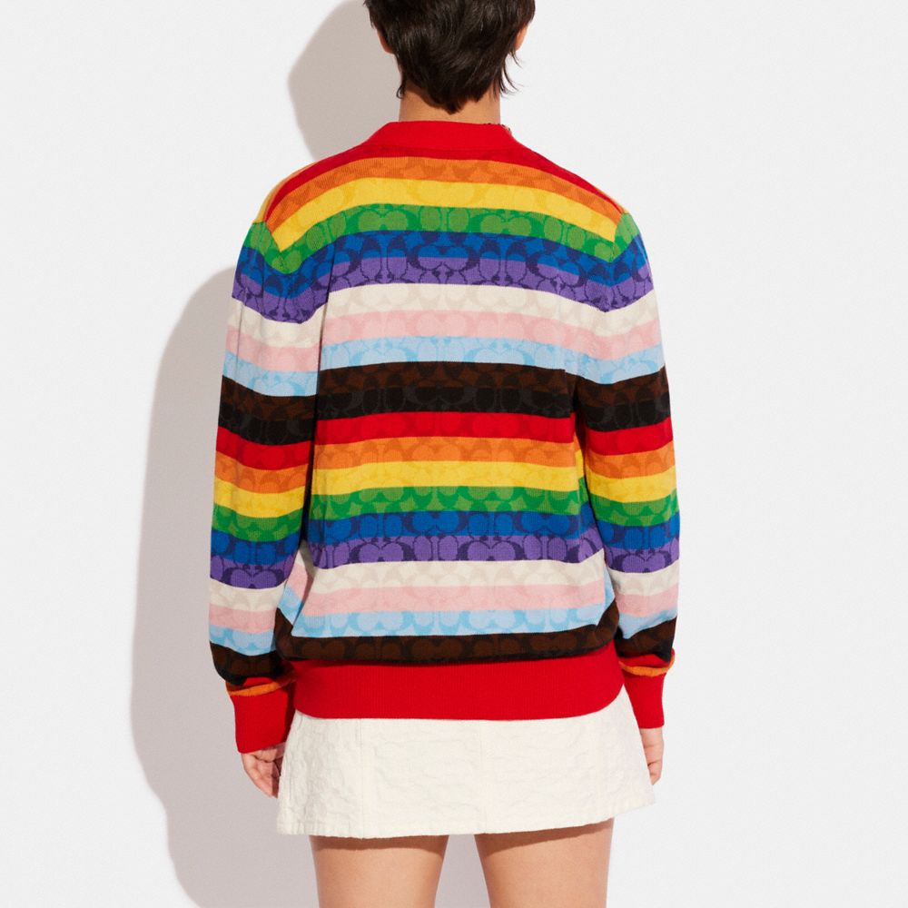 COACH® | Rainbow Signature Cardigan