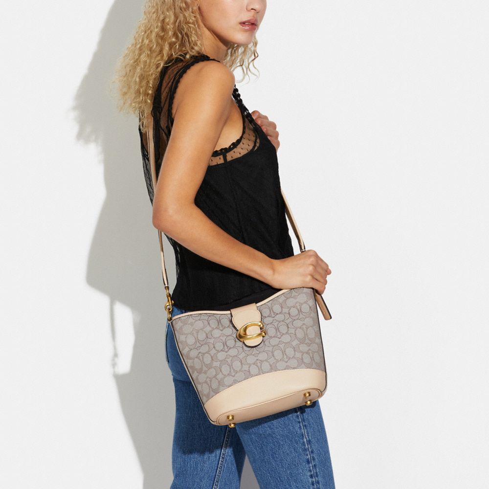 Tali Bucket Bag In Signature Jacquard | COACH®