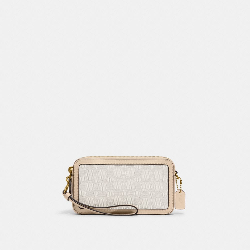 Coach Kira Crossbody In Signature Jacquard In White | ModeSens