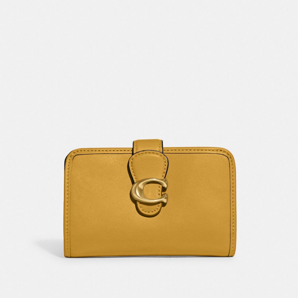 Coach Tabby Medium Wallet In Brass/yellow Gold | ModeSens